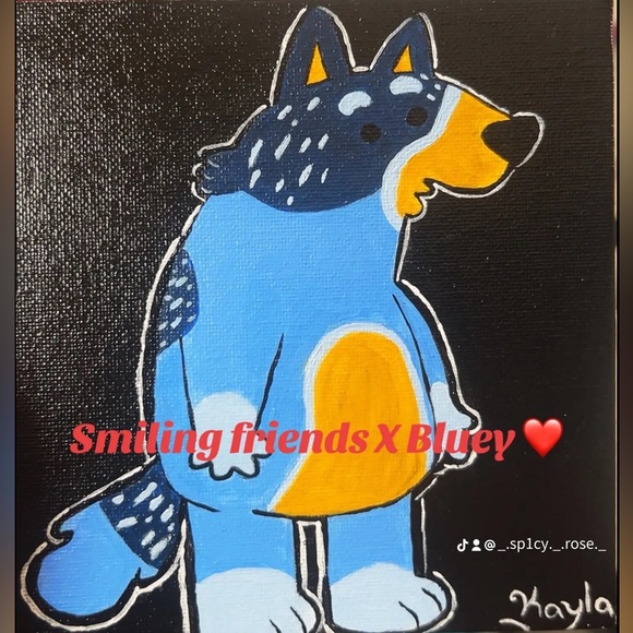 Other | Bandit From Bluey As Smiling Friends Style | Poshmark